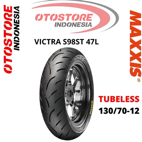 Jual Ban Motor Sport Maxxis Victra 110 70 12 RING 12 Tubeless Ban Depan Belakang Standar Motor