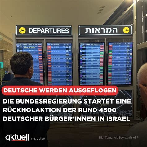 Auswärtiges Amt organisiert Rückflüge für Deutsche in Israel