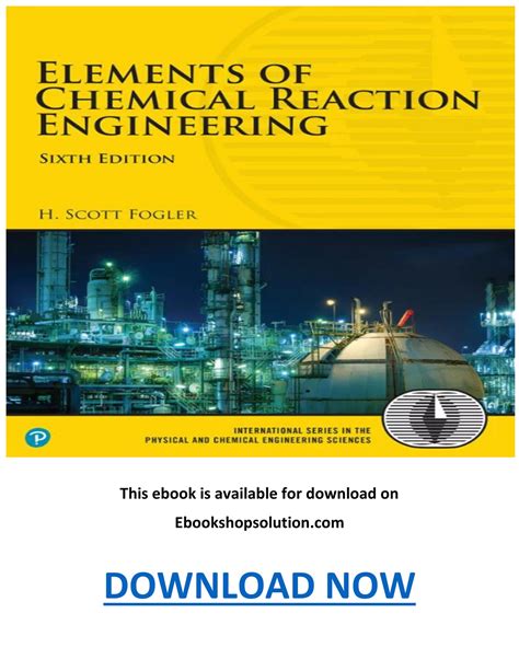 Elements Of Chemical Reaction Engineering 6th Edition Pdf Page 1