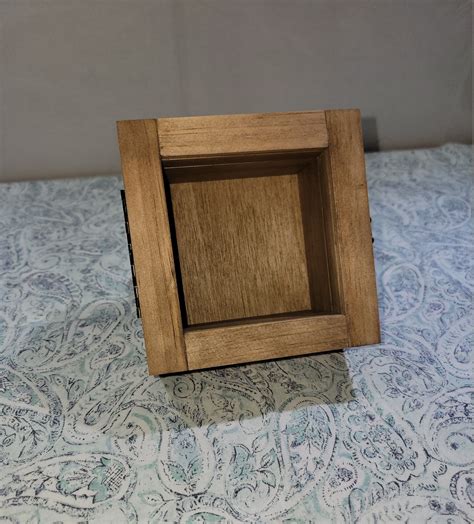 Welcome To My Listing This Handmade 3 14 X 3 14 X 1 58 Wooden Shadow