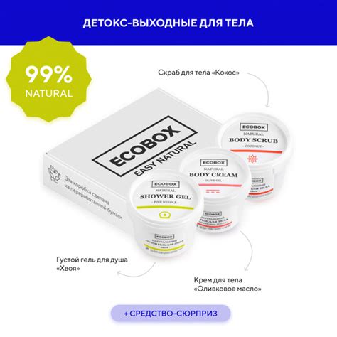 Подарочный набор для тела Детокс-выходные - купить с доставкой по ...