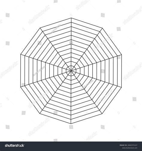십각형 다이어그램을 동일한 세그먼트로 나눕니다 통계 스톡 벡터로열티 프리 2442371117 Shutterstock