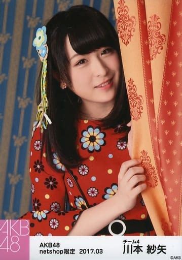 駿河屋 【買取】川本紗矢上半身・カーテン掴みakb48 2017年3月度 Net Shop限定個別生写真「201703」「翼はいら