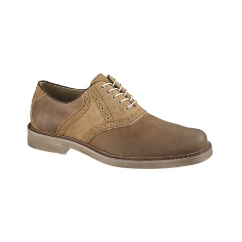 Hush Puppies® Authentic Saddle Lace Up Shoes In Brown For Men Tan