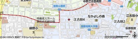 東京都中野区江古田4丁目22 3の地図 住所一覧検索｜地図マピオン