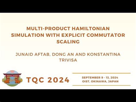 Free Video Multi Product Hamiltonian Simulation With Explicit
