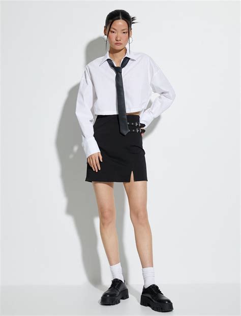 Mini Etek Siyah Mini Etek Deri Mini Etek Mini Şort Etek Kot Mini