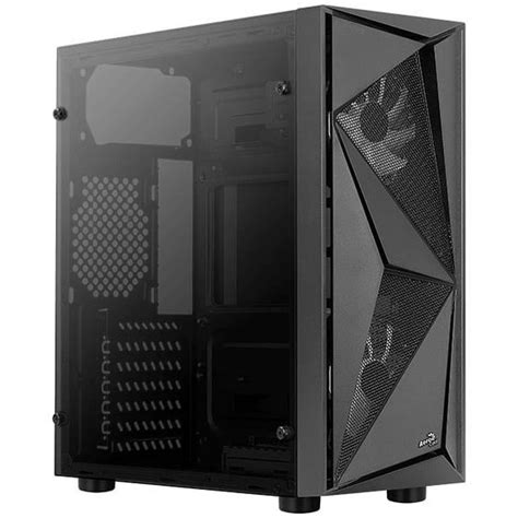 Компютърна кутия Aerocool Glider Tempered Glass, Mid-Tower, Без ...