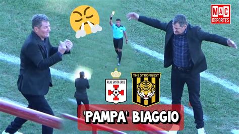 Así vive un partido Claudio Pampa Biaggio dt de The Strongest