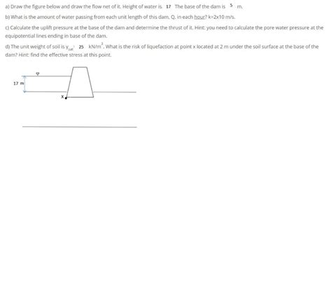 Solved A Draw The Figure Below And Draw The Flow Net Of It Chegg