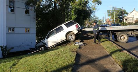 Suv Crashes Into Building
