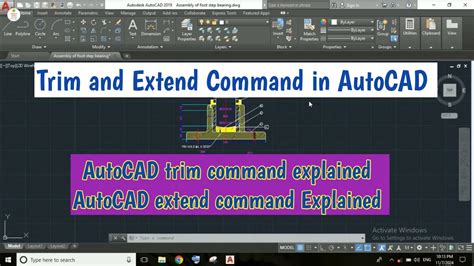 Trim And Extend Command In Autocad Autocad Trim Command Autocad