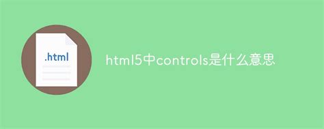 html5中controls是什么意思 站长资讯网