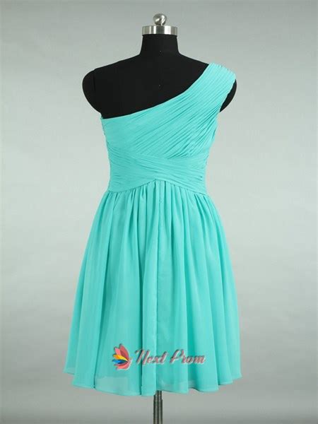 Turquoise One Shoulder Bridesmaid Dresses Turquoise Bridesmaid Dresses