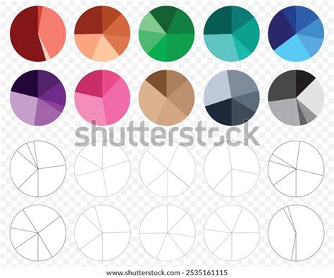 Set Round Structure Graphs Outline Circular Stock Vector Royalty Free 2535161115 Shutterstock