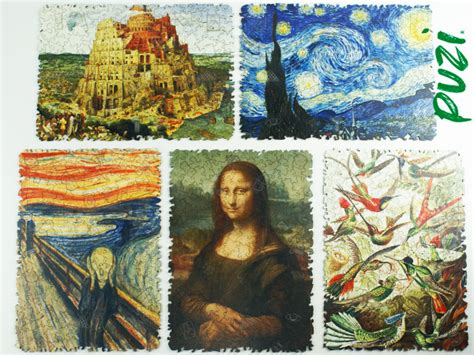 Quebra Cabeças de Madeira das Pinturas Mais Famosas do Mundo Puzi