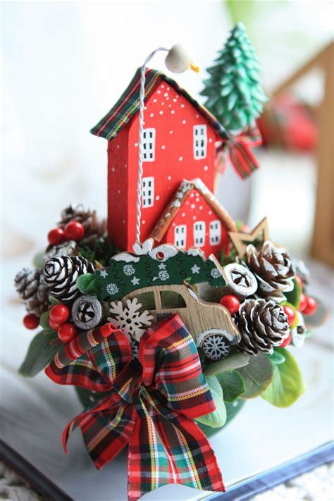 Christmas House Driftwood Art Red House красный дом дрифтвуд арт Уличные рождественские