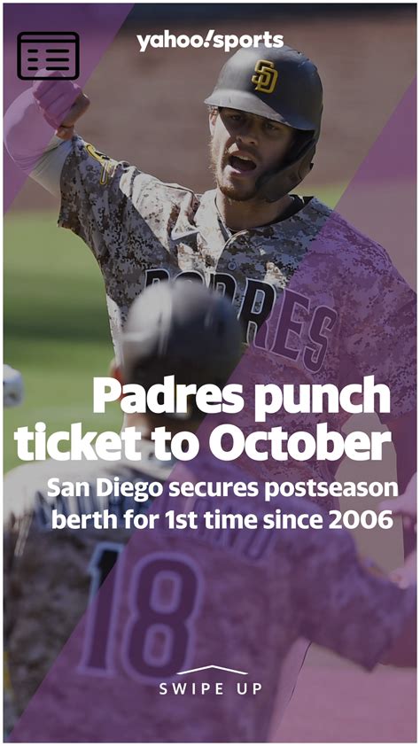 San Diego Padres Clinch First Postseason Berth Since 2006 Yahoo Sports