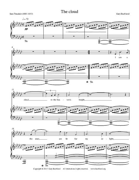 The Cloud Bachlund Gary Imslp