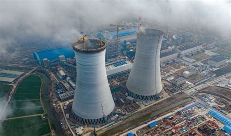 中国能源建设集团安徽电力建设第二工程有限公司 工程建设 江苏太仓电厂百万机组实现烟塔工程三到顶