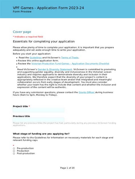 Fillable Online Vpf Games Application Form 2023 24 Fax Email Print