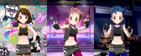 Punk Undershirts Girls [pokemon Sword And Shield] [mods]