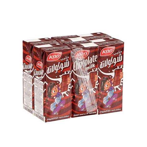 Buy Kdd Chocolate Flavored Milk 6 X 180ml Online South Asian Central