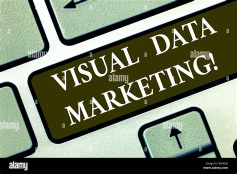 Conceptual Hand Writing Showing Visual Data Marketing Business Photo