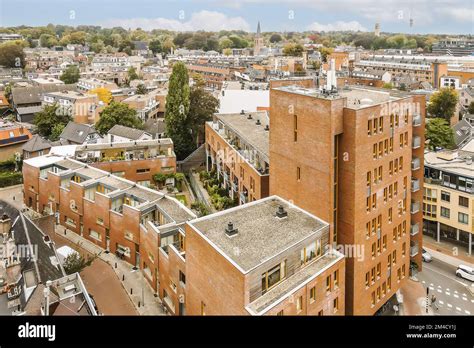 An Aerial View From The Top Of A Tall Brick Building In Portlands