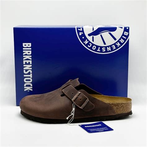 New Unisex Birkenstock Boston Oiled Leather Sandal Slipper Habana