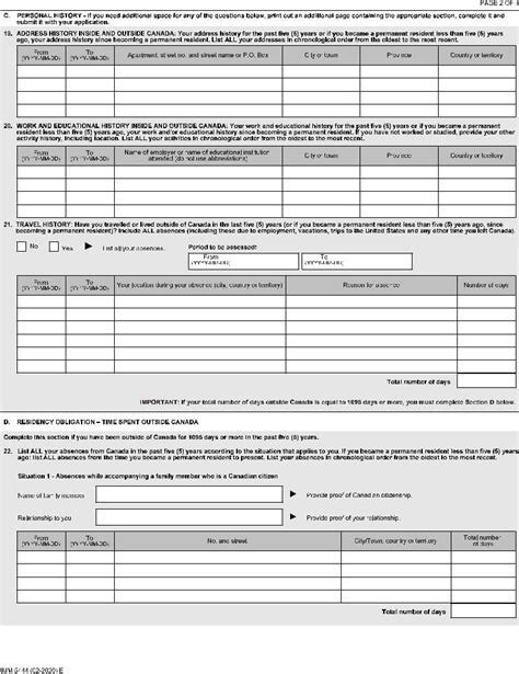 Imm 5444 Form Fill Out Printable PDF Forms Online