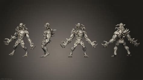 Figurines Heroes Monsters And Demons Barghast 01 Mutant Stkm 4259 3d Stl Model For Cnc