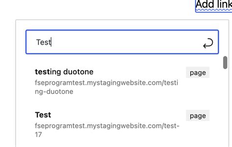 Improve Relevance And Ordering Of Search Results In Link Ui And Navigation Block · Issue 38121