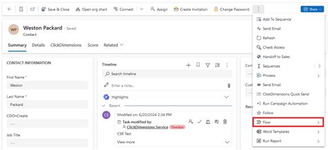 sending sms messages from dynamics workflow click support