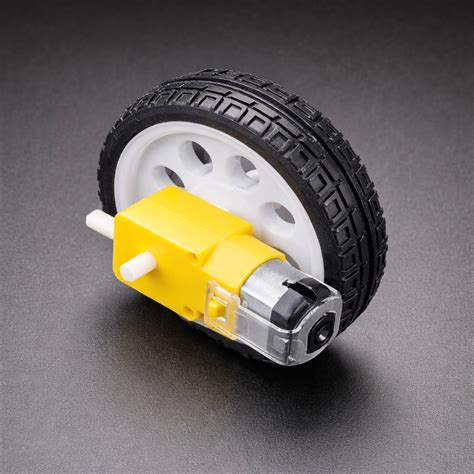Rueda Blanca Fina 65 Mm Para Motor Tt Thin White Wheel 65 Mm