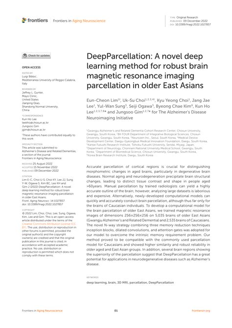 Pdf Deepparcellation A Novel Deep Learning Method For Robust Brain
