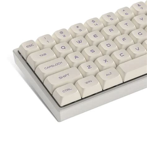 chaves pbt keycap branco roxo dye sub xda perfil inglês personalizado keycaps para cherry mx