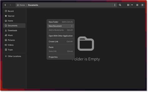 Add ‘new Document Option In Right Click Menu In Ubuntu