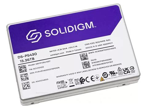 Sbfpf2bu076t001 Solidigm D5 P5430 768tb 25inch Pcie 40x4 3d5 Qlc Ssd
