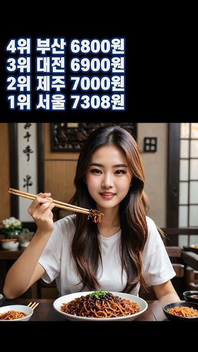 짜장면 가격 순위 가격순위 짜장면 Koreanfood Youtube