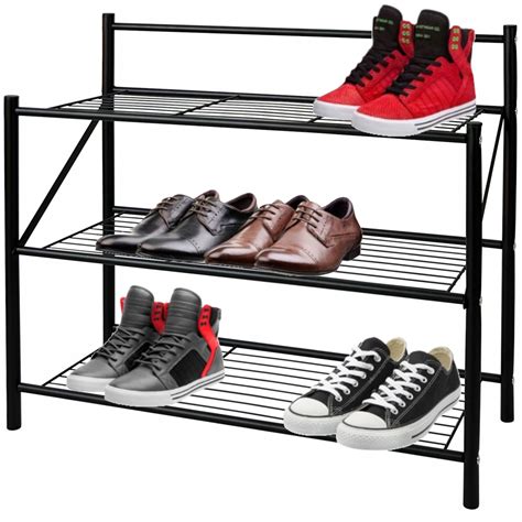 METALOWA PÓŁKA REGAŁ STOJAK ORGANIZER NA BUTY OBUWIE SZAFKA 3 POZIOMOWA