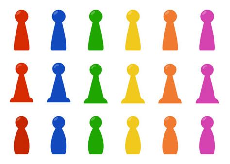 Game Piece Clip Art 7500 Board Game Pieces Stock Illustrations