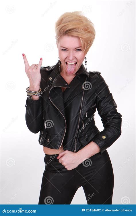 Girl Showing Language Stock Photo Image Of Caper Sexuality