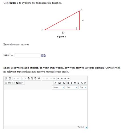 solved use figure 1 to evaluate the trigonometric function