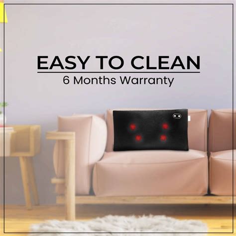 Robocura Smart Pad Massager Cushionpillow With Deep Kneading For Back Neck Shoulders Muscle