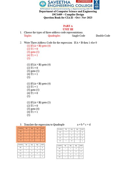 Cia Ii Question Bank For Learners Pdf Variable Computer Science Software Engineering