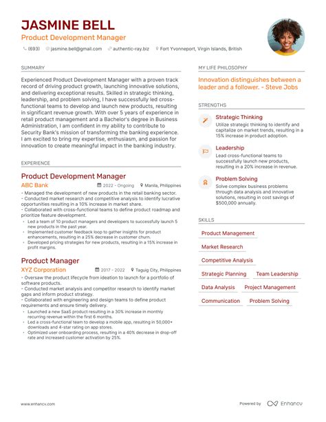 3 Product Development Manager Resume Examples And How To Guide For 2024