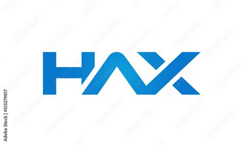 HAX Letters Joined Logo Design Connect Letters With Chin Logo Logotype