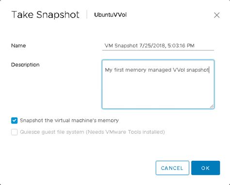 Virtual Volumes And Array Snapshots Part I Managed Snapshots Cody