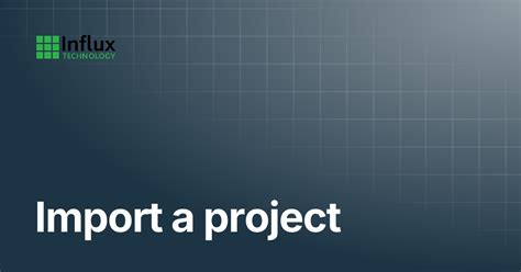 Import A Project DiaLog User Guide